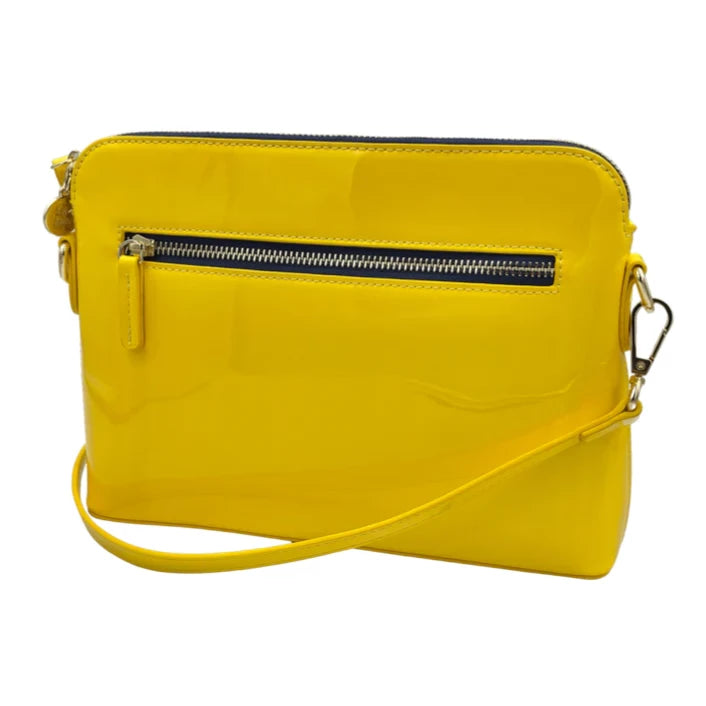 Liv & Milly | Ravello Bag - Yellow Vegan Patent Leather – Thousand ...