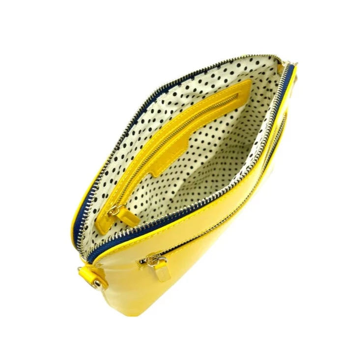 Liv & Milly | Ravello Bag - Yellow Vegan Patent Leather – Thousand ...